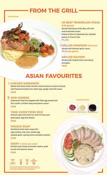 Menu at Midas Hotel and Casino cafe, Pasay