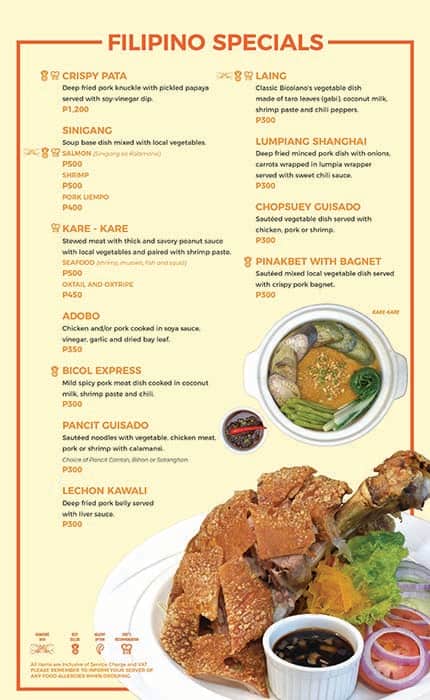 Menu at Midas Hotel and Casino cafe, Pasay