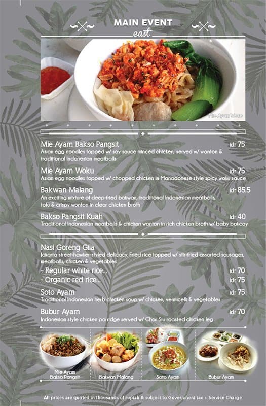 Menu at Madame Lily, Central Jakarta, Jl. Teluk Betung No. 41