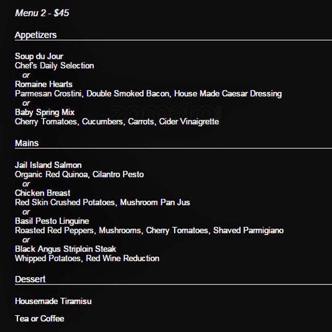 Menu at Blacksmiths Bistro restaurant, Markham