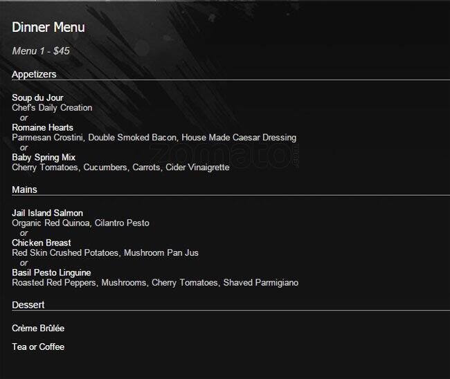 Menu at Blacksmiths Bistro restaurant, Markham