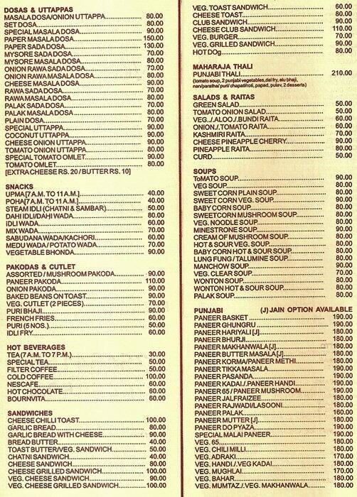 Samudra Menu, Menu for Samudra, Erandwane, Pune - Zomato