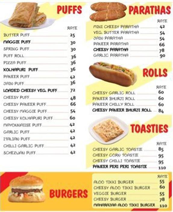 Menu at Mr. Puff, Ahmedabad, 8