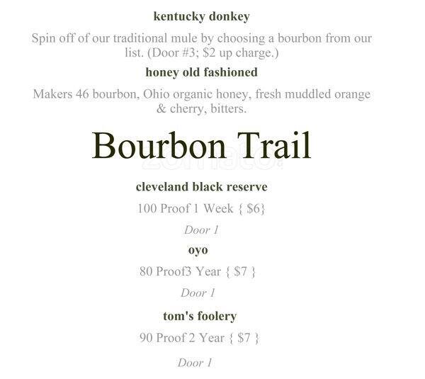 Menu at The Detroiter pub & bar, Lakewood