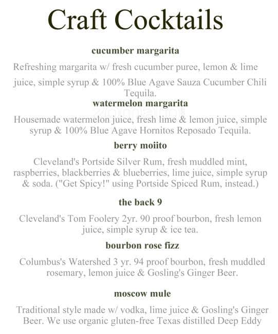 Menu at The Detroiter pub & bar, Lakewood
