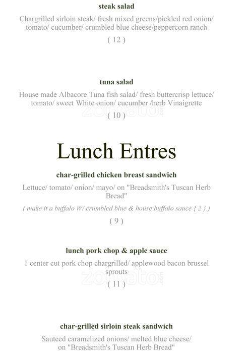 Menu at The Detroiter pub & bar, Lakewood