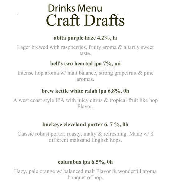 Menu at The Detroiter pub & bar, Lakewood