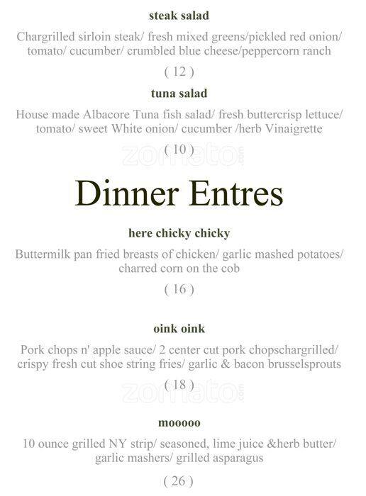 Menu at The Detroiter pub & bar, Lakewood
