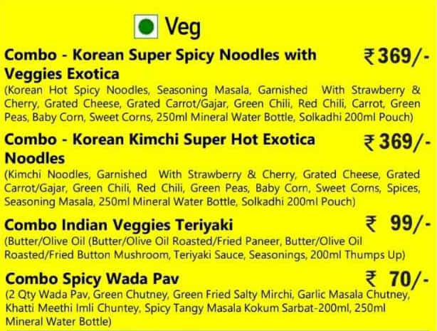 Menu of Daily Belly Food Shack, Nigdi, Pune