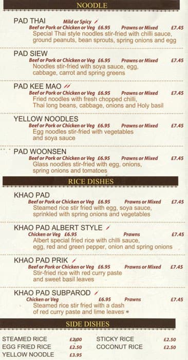 Menu at The Prince Albert, Twickenham pub & bar, Twickenham, 30 Hampton Rd