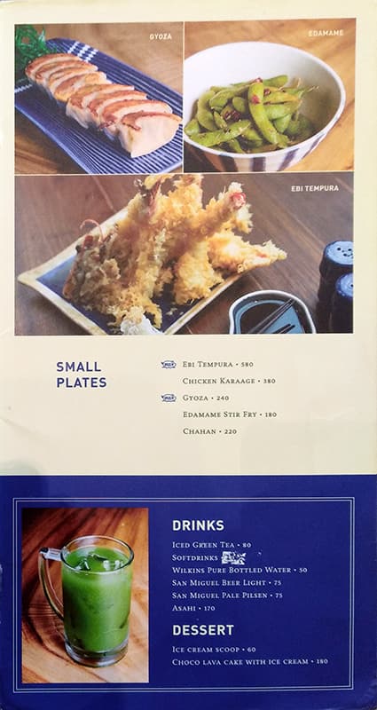 Menu at Hanamaruken Ramen Serendra restaurant, Taguig