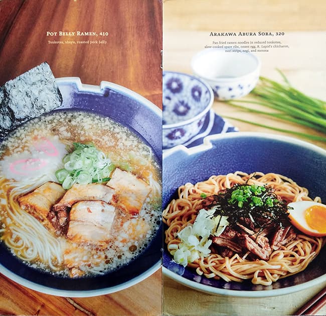 Menu at Hanamaruken Ramen Serendra restaurant, Taguig