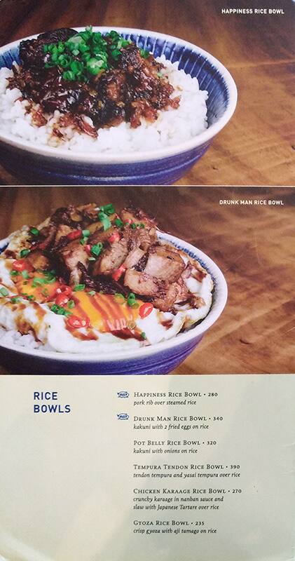 Menu at Hanamaruken Ramen Serendra restaurant, Taguig