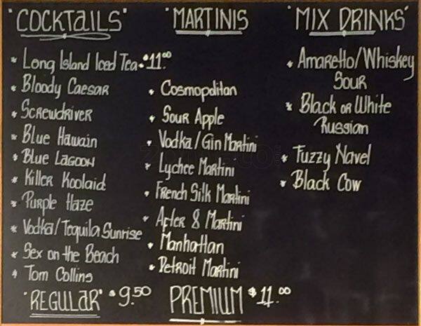 Menu at Marché Restaurant, Toronto