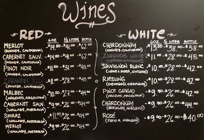 Menu at Marché Restaurant, Toronto