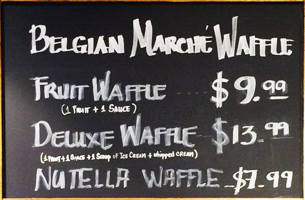 Menu at Marché Restaurant, Toronto