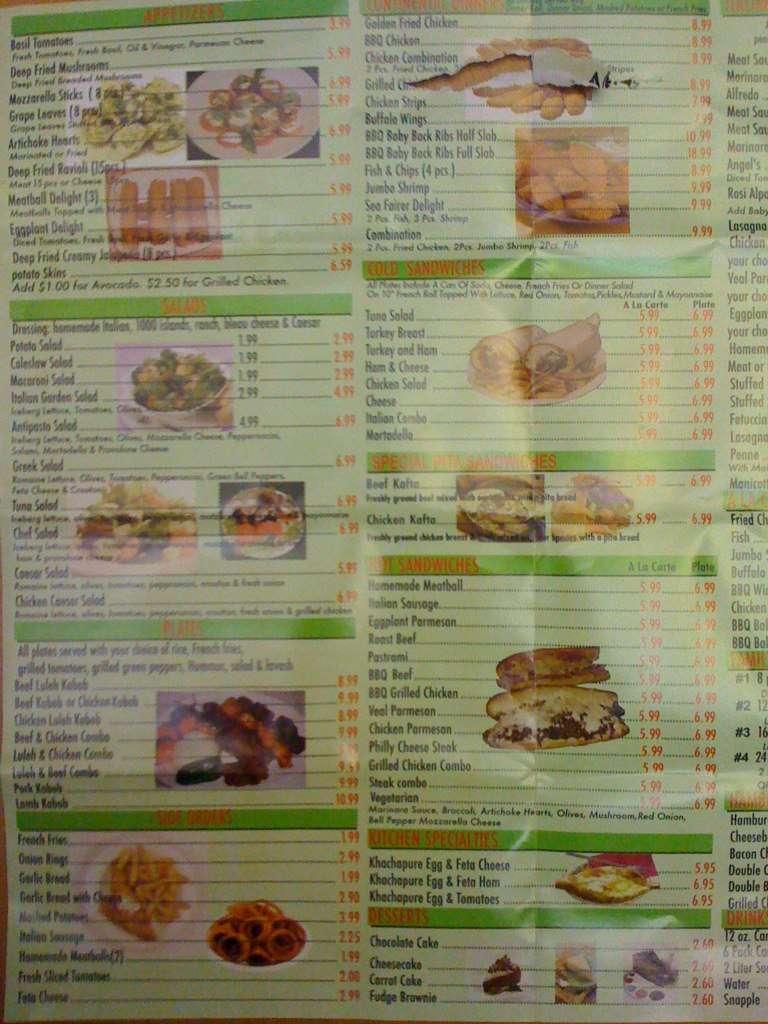 La Pizza Land Menu, Menu for La Pizza Land, Valley Village, Los Angeles ...