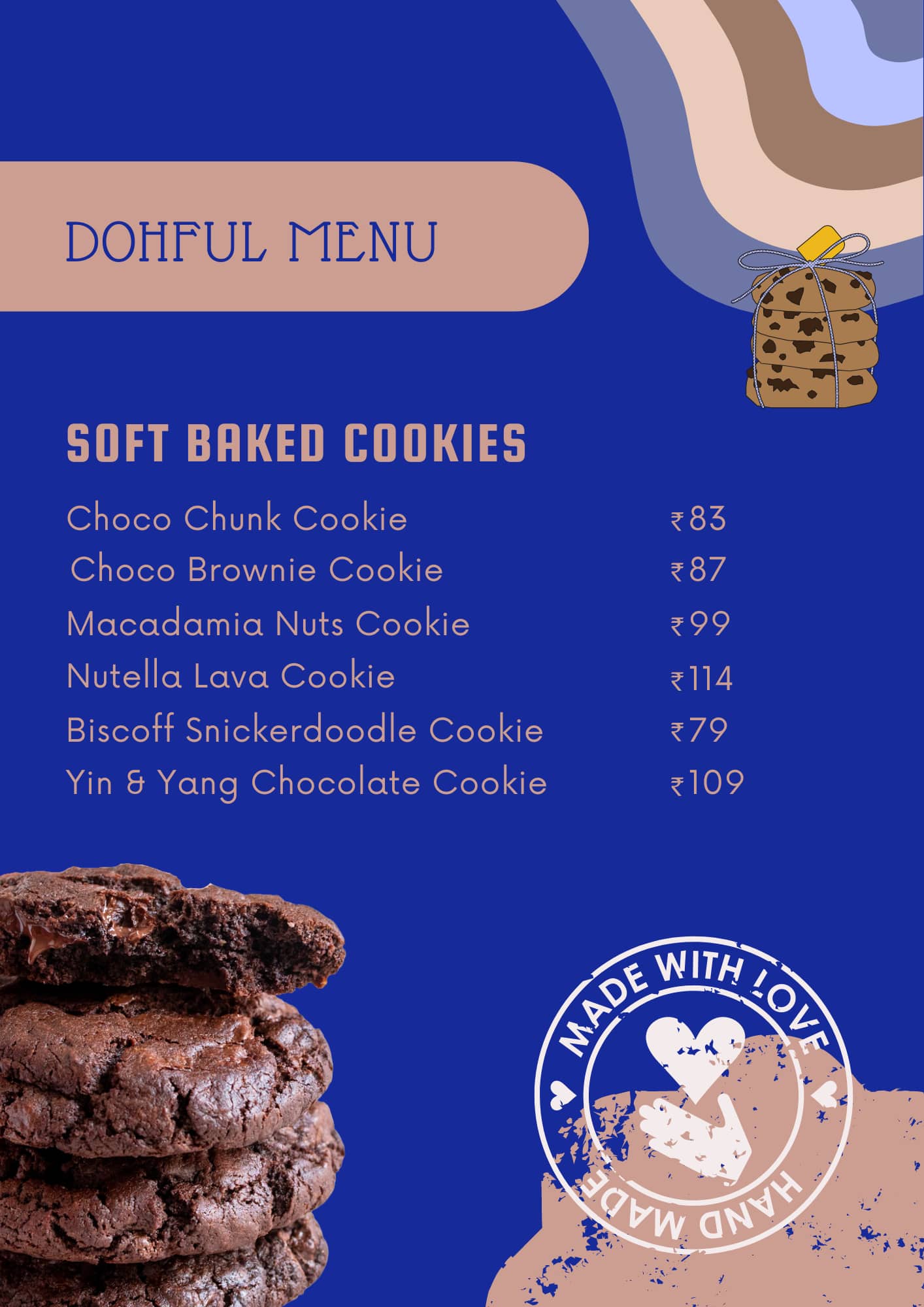 Menu of Dohful Cookies, Shahpur Jat, New Delhi