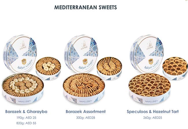 Menu at Asateer Sweets restaurant, Dubai, MARINA WALK
