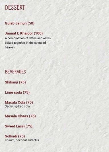 Menu at The Canteen By Elephant & Co, Pune