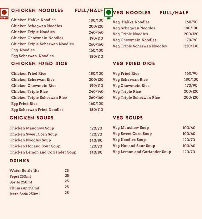 Menu of Mandarin Dragon - The Tasty Chinese, Vasant Vihar, Thane West ...