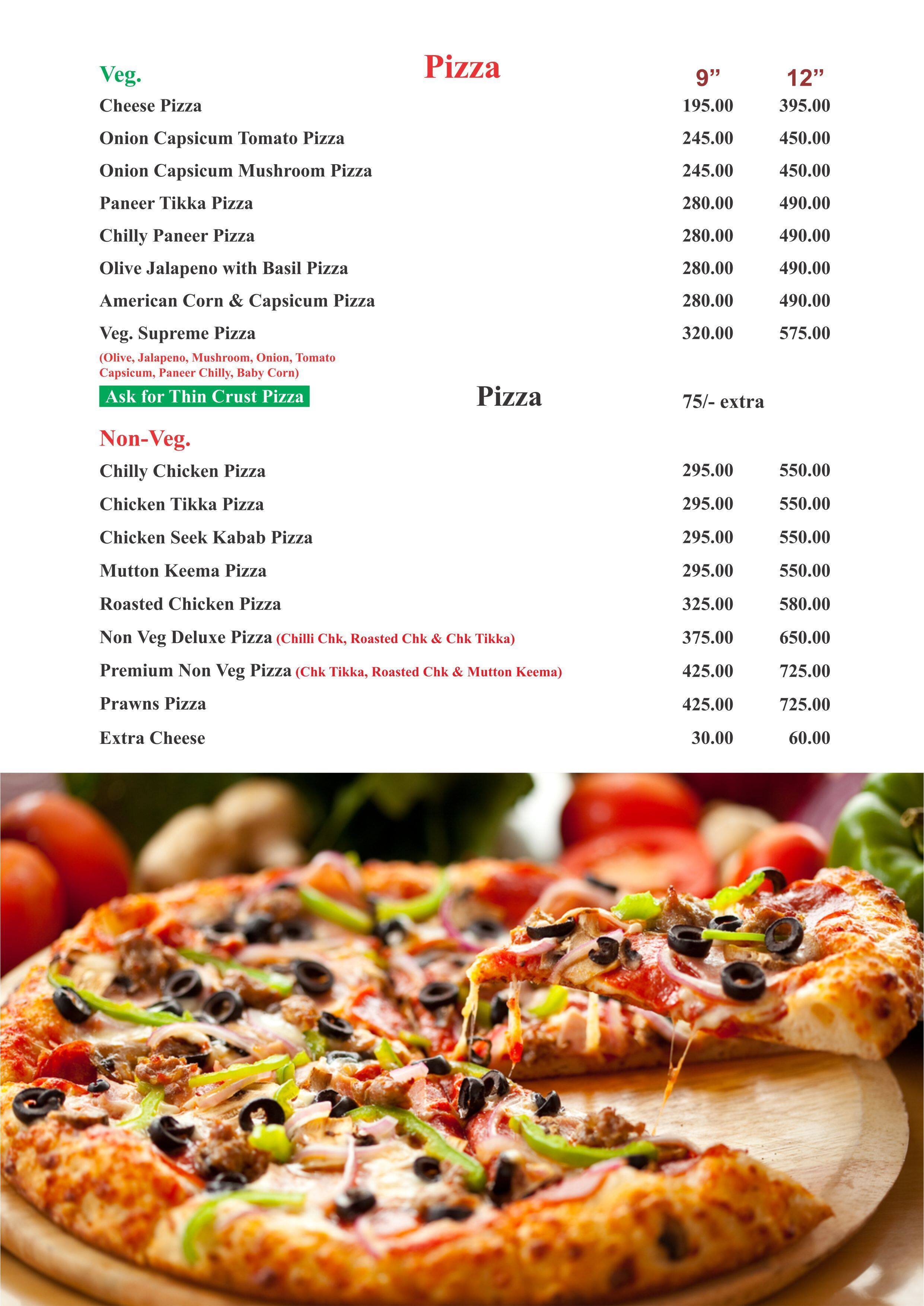 Menu at Sugar N Spice, Surat, RahulRaj Mall 3rd Floor