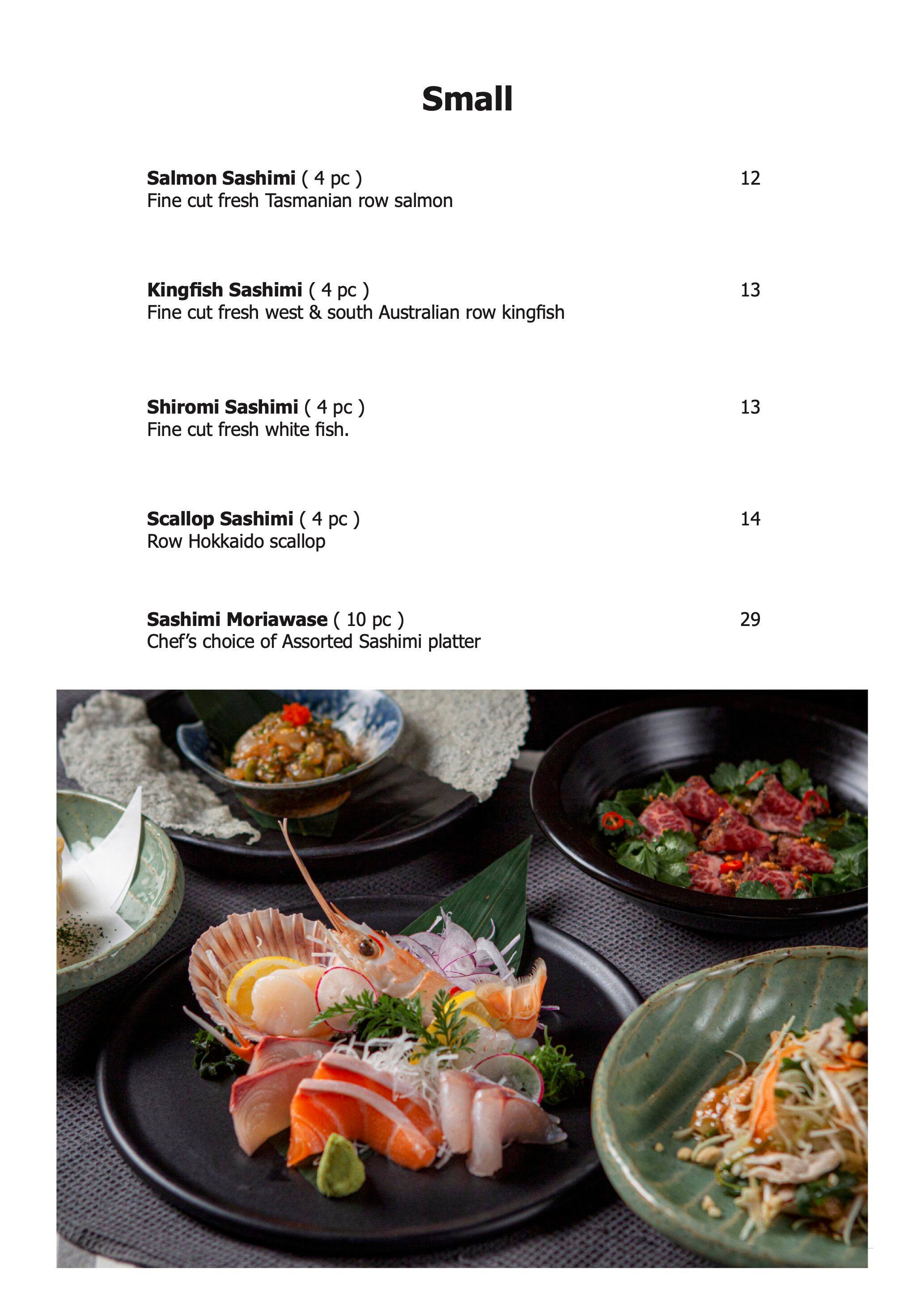 Menu at Mahn Doo restaurant, Melbourne