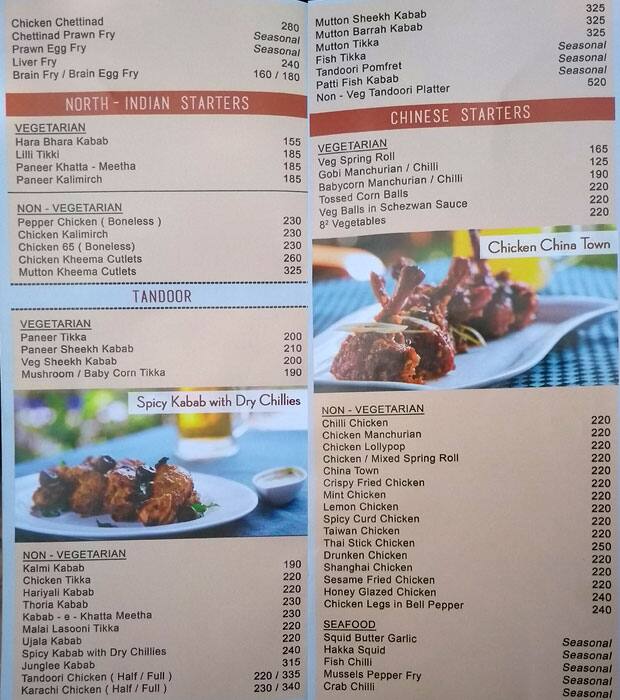 Menu at Village Restaurant, Mangaluru