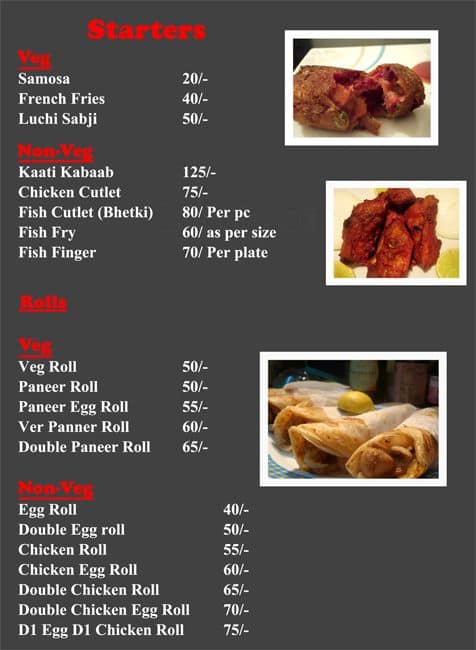 Menu at Taste Of Bengal, Bengaluru, 1