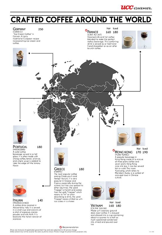 Menu at UCC Clockwork cafe, Manila, G/F 590 Pedro Gil St Robinsons Mall