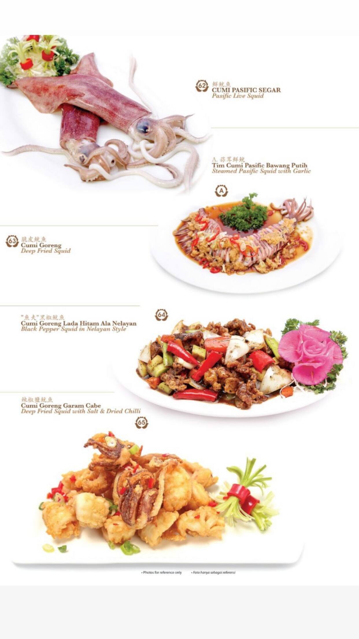 Menu at Nelayan Seafood Restaurant, Jakarta, Jl. Karang Bolong Raya No.8