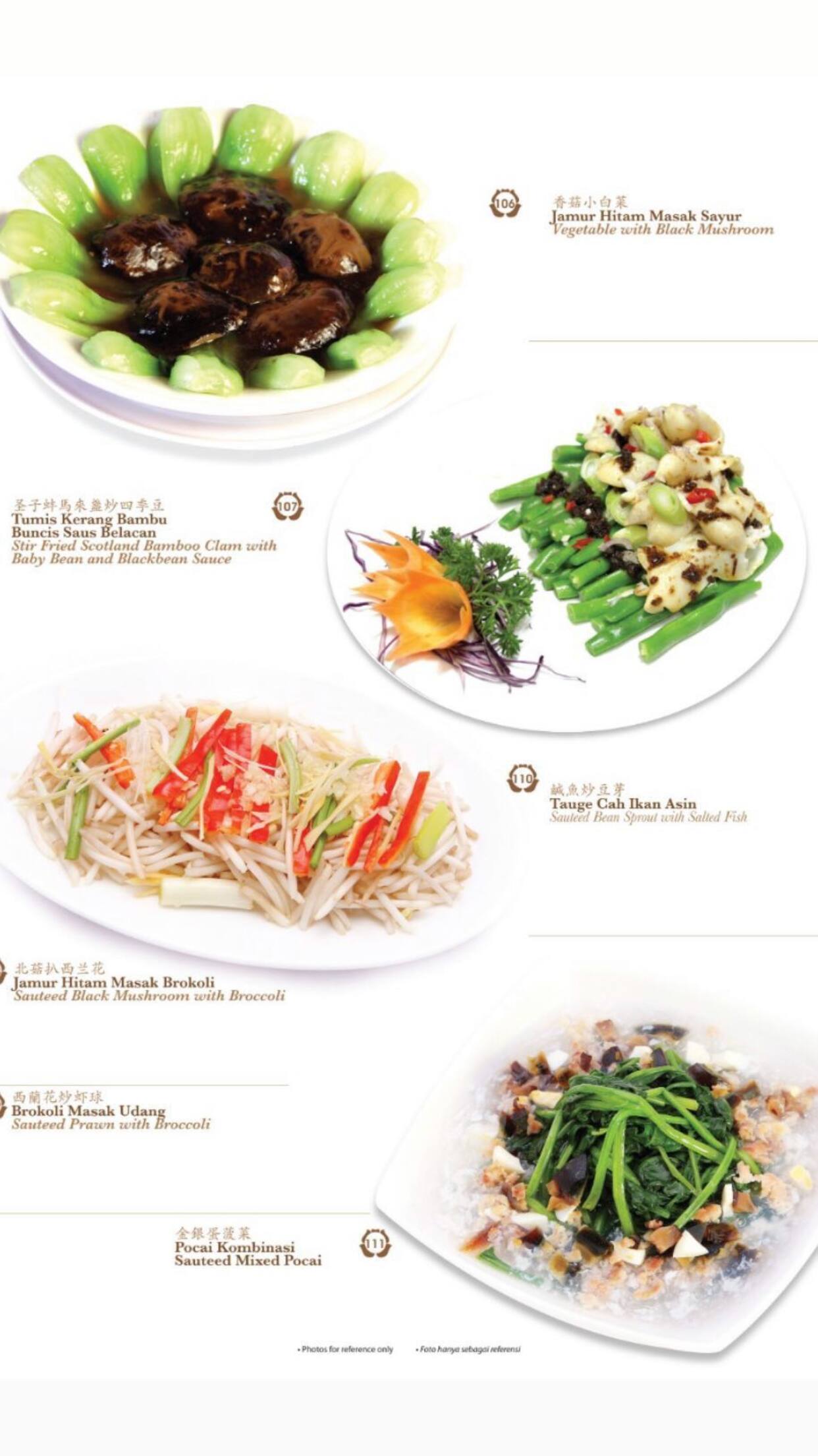 Menu at Nelayan Seafood Restaurant, Jakarta, Jl. Karang Bolong Raya No.8