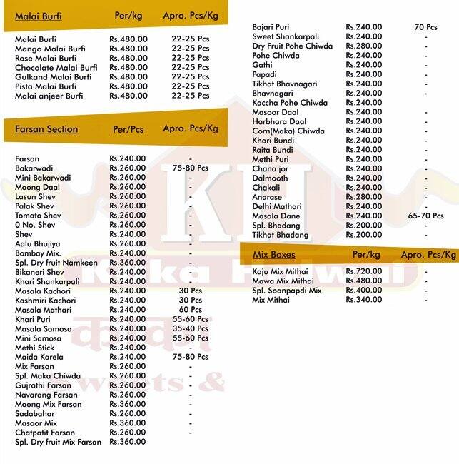 Kaka Halwai, Aundh, Pune - Zomato