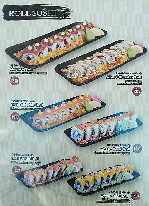 Menu at Kenshin Japanese Izakaya Restaurant SM LightMall, Mandaluyong