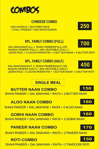 Menu at The Hungry Birds, Gurugram