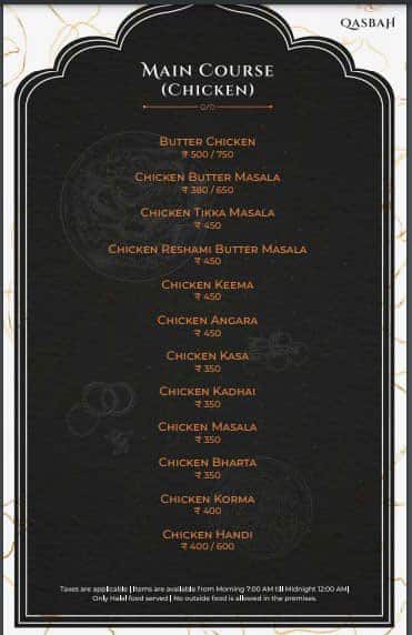 Menu at The Great Indian Kitchen, Siliguri