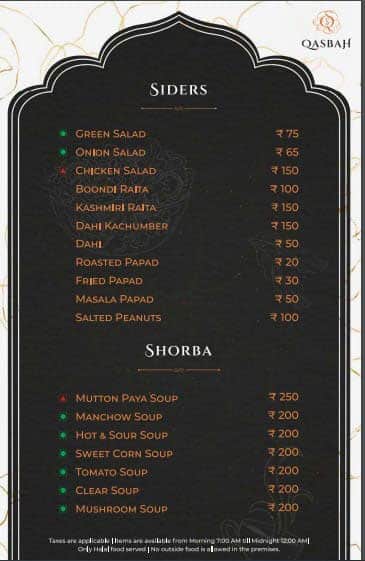 Menu at The Great Indian Kitchen, Siliguri