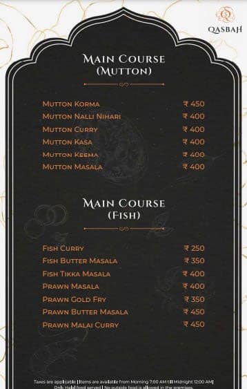 Menu at The Great Indian Kitchen, Siliguri