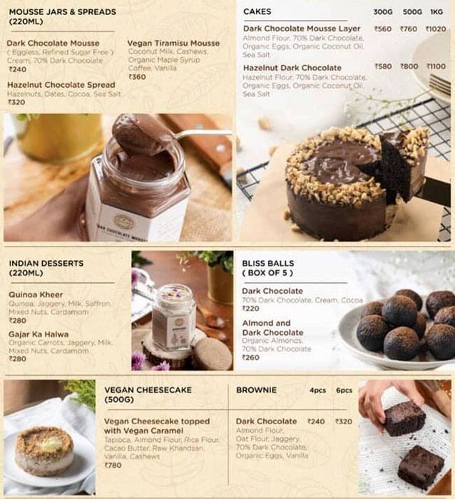 Menu of Healthy Bakes By Siddhi, Andheri Lokhandwala, Andheri West, Mumbai