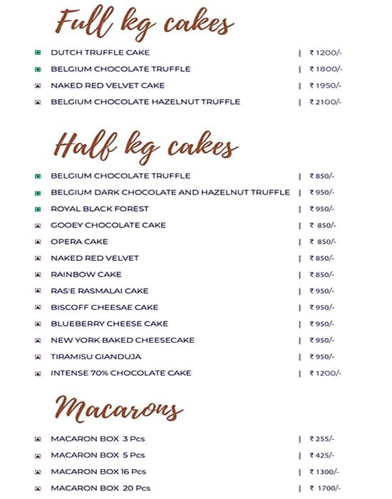 Menu of Smoor, Whitefield, Bangalore