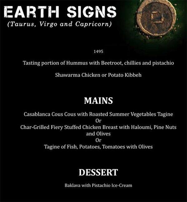 Menu at The Hiatus, New Delhi
