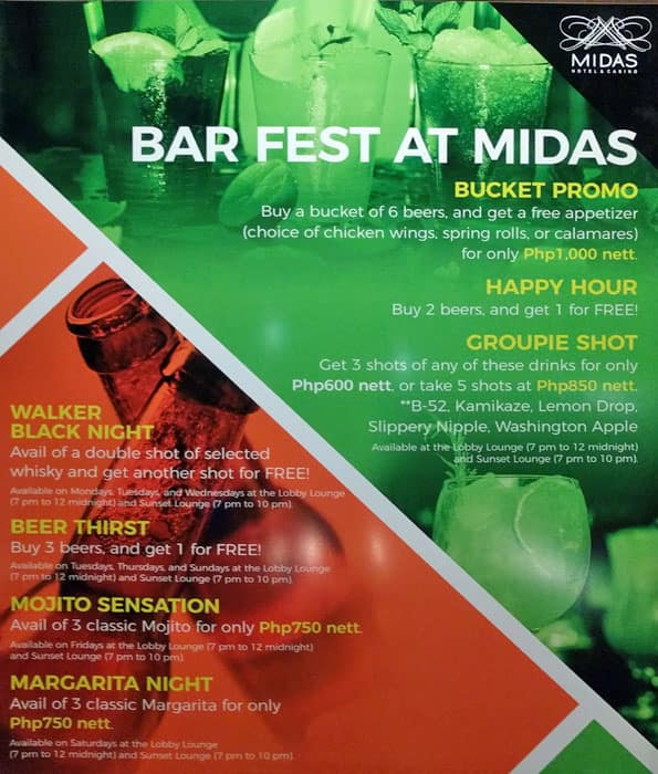 Menu at Yanagi - Midas Hotel & Casino, Pasay