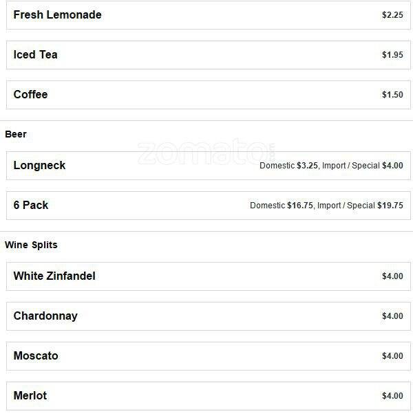 Menu at Hook Line & Sinker desserts, Dallas, Preston Rd