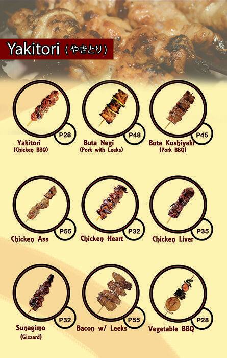 Yakitori King 8 Menu, Menu for Yakitori King 8, Concepcion, Malabon ...