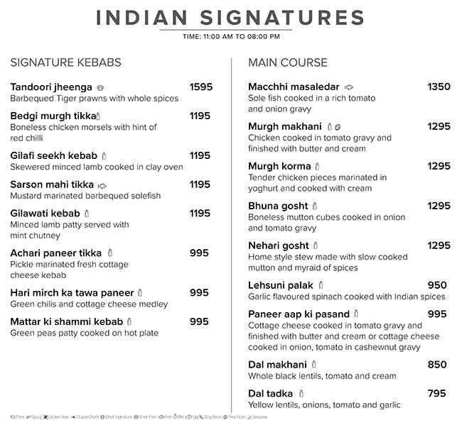 Menu at Seasonal Tastes, Gurugram