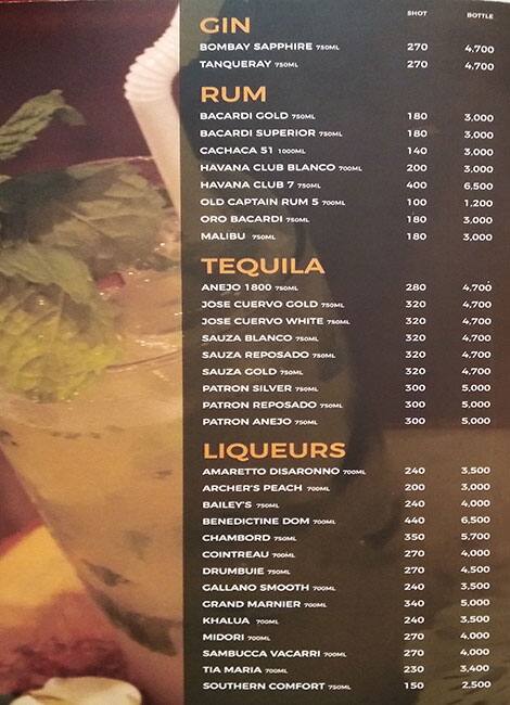 Menu at 2702 Lobby Lounge - Midas Hotel & Casino, Pasay