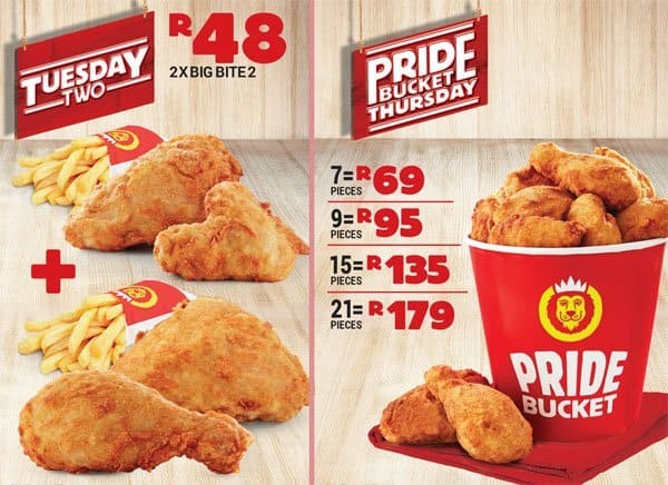 Menu at Hungry Lion Van Der Walt Street restaurant, Pretoria, 300 Church St