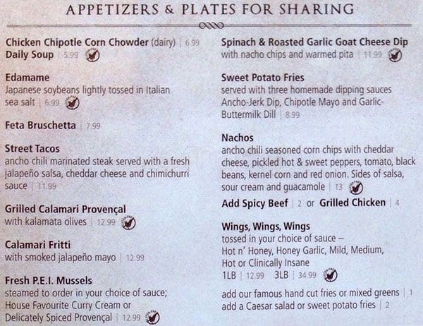 Menu at Safari Bar and Grill, Toronto, Avenue Rd