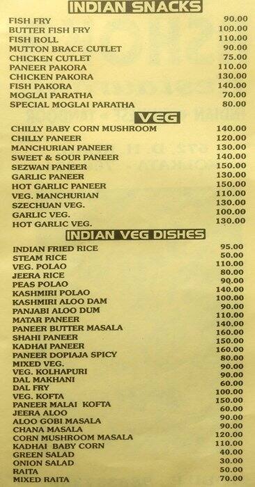 Ashoka Restaurant Menu, Menu for Ashoka Restaurant, Behala, Kolkata ...