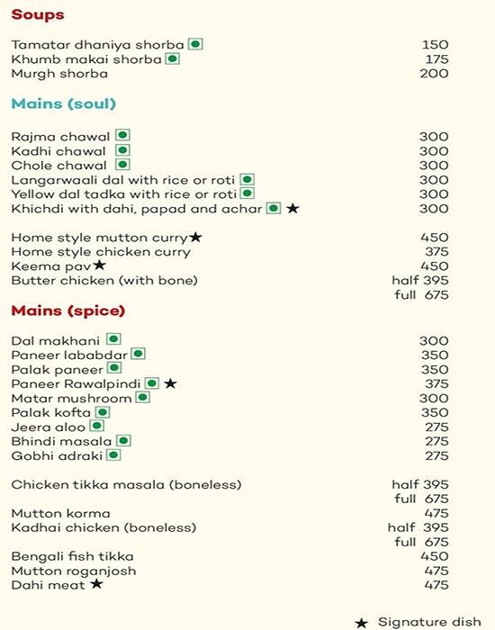 Menu at Soul & Spice co., Gurugram, club house